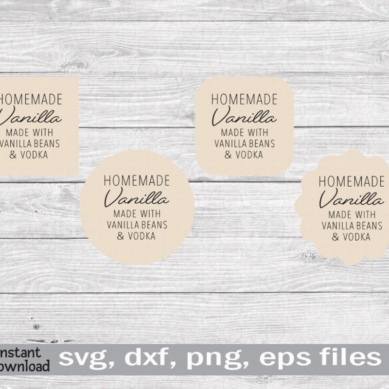 Vanilla Labels - Etsy