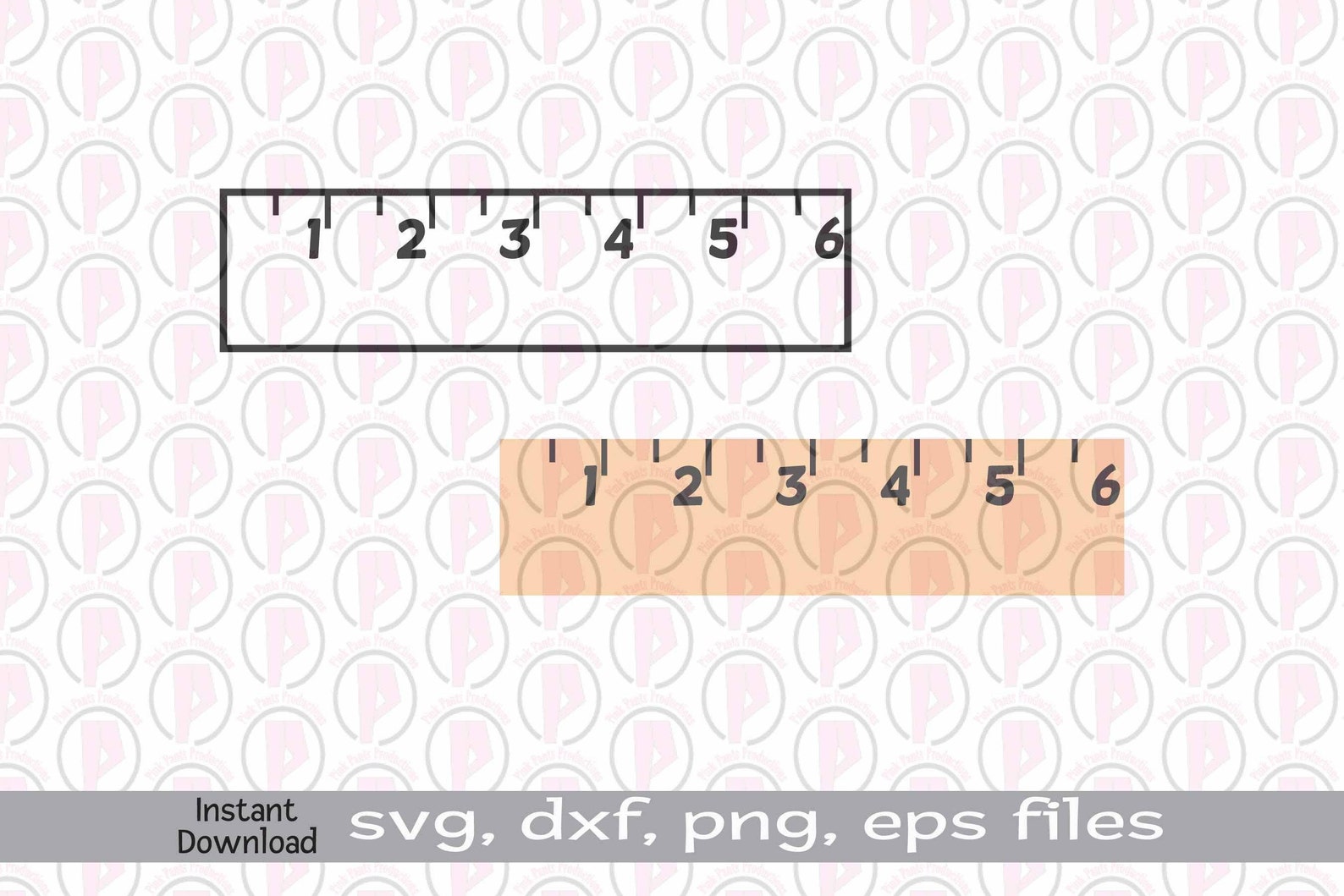 Ruler svg png 6 inch ruler Ruler template Ruler Silhouette | Etsy