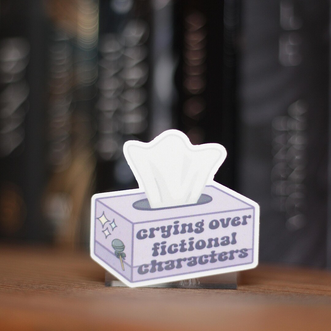 Crying Over Fictional Men Sticker - Etsy