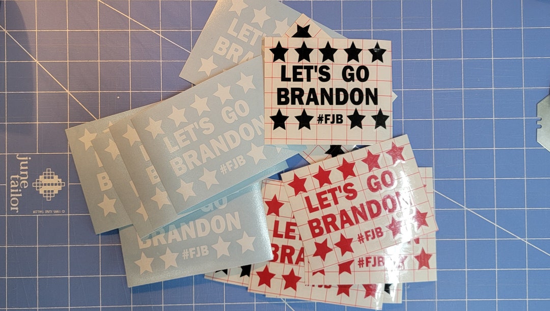 Let's Go Brandon Vinyl Decal 4x3 Inches Free Postage - Etsy