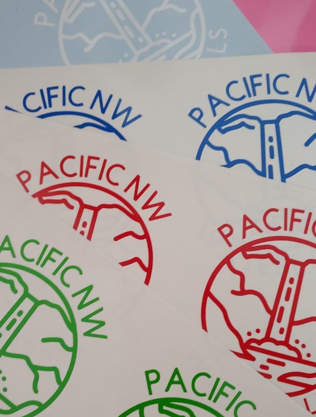 Pacific NW Waterfalls Sticker - Etsy