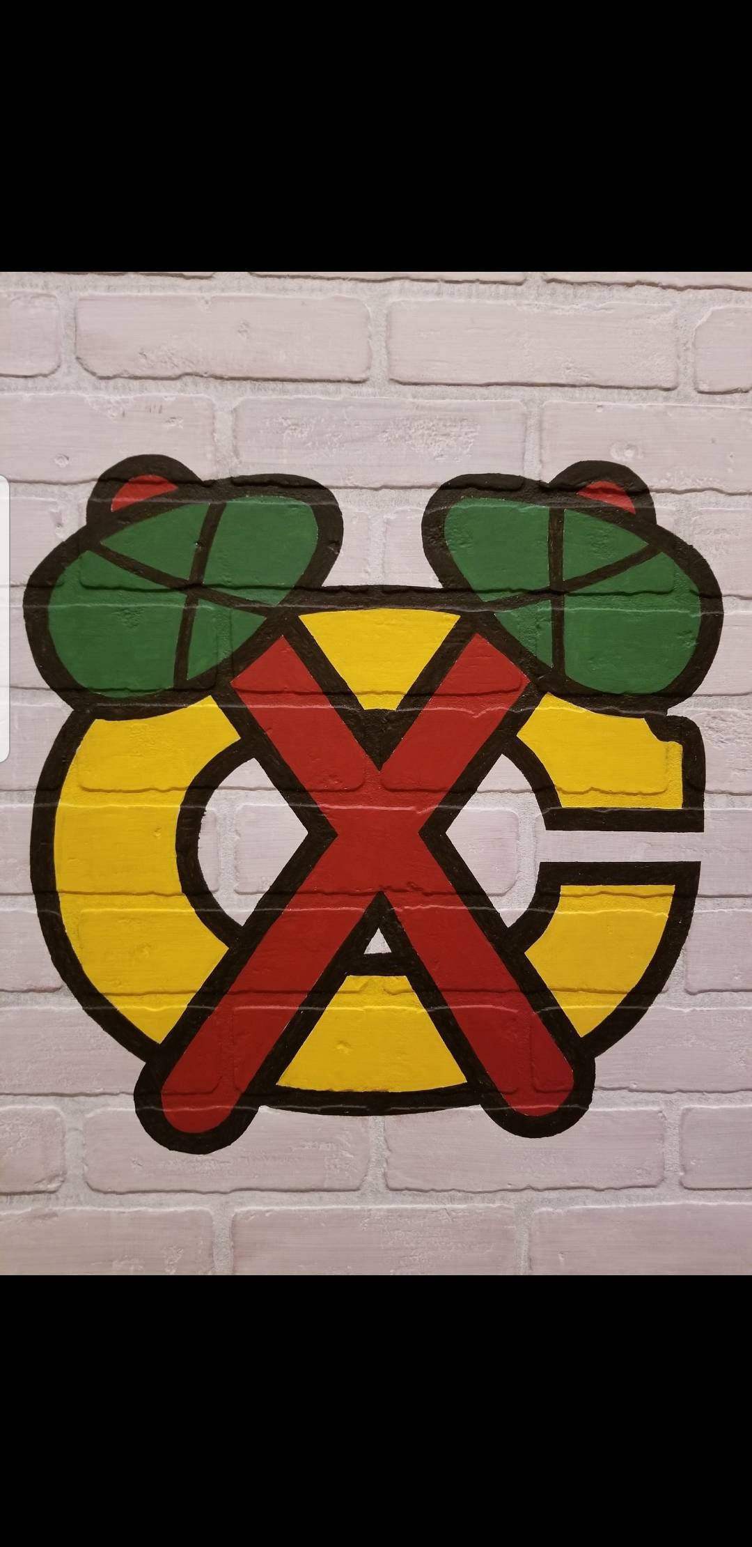 Chicago Blackhawks Brick Wall Art - Etsy.de