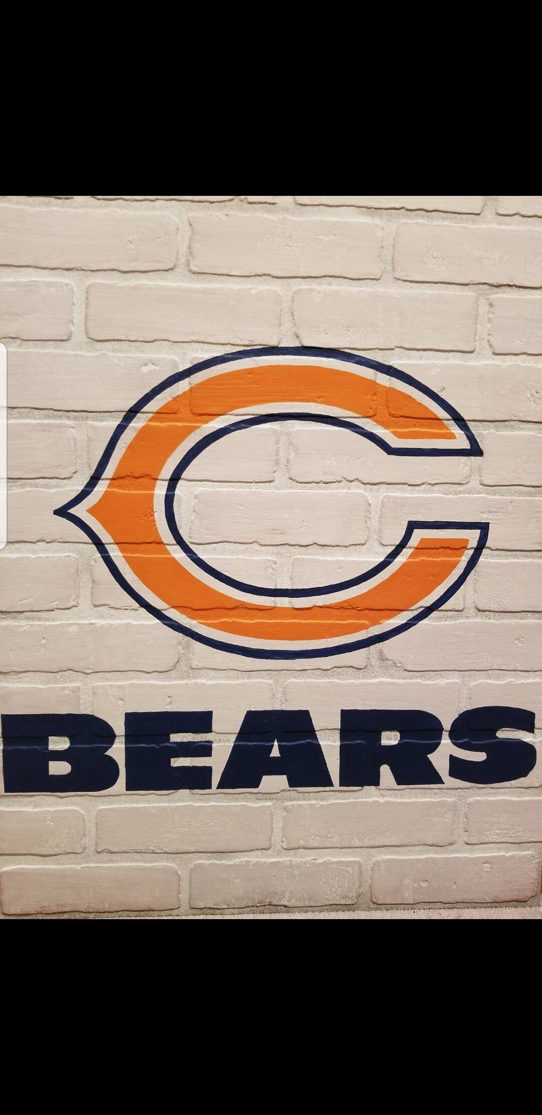 Chicago Bears Brick Wall Art - Etsy