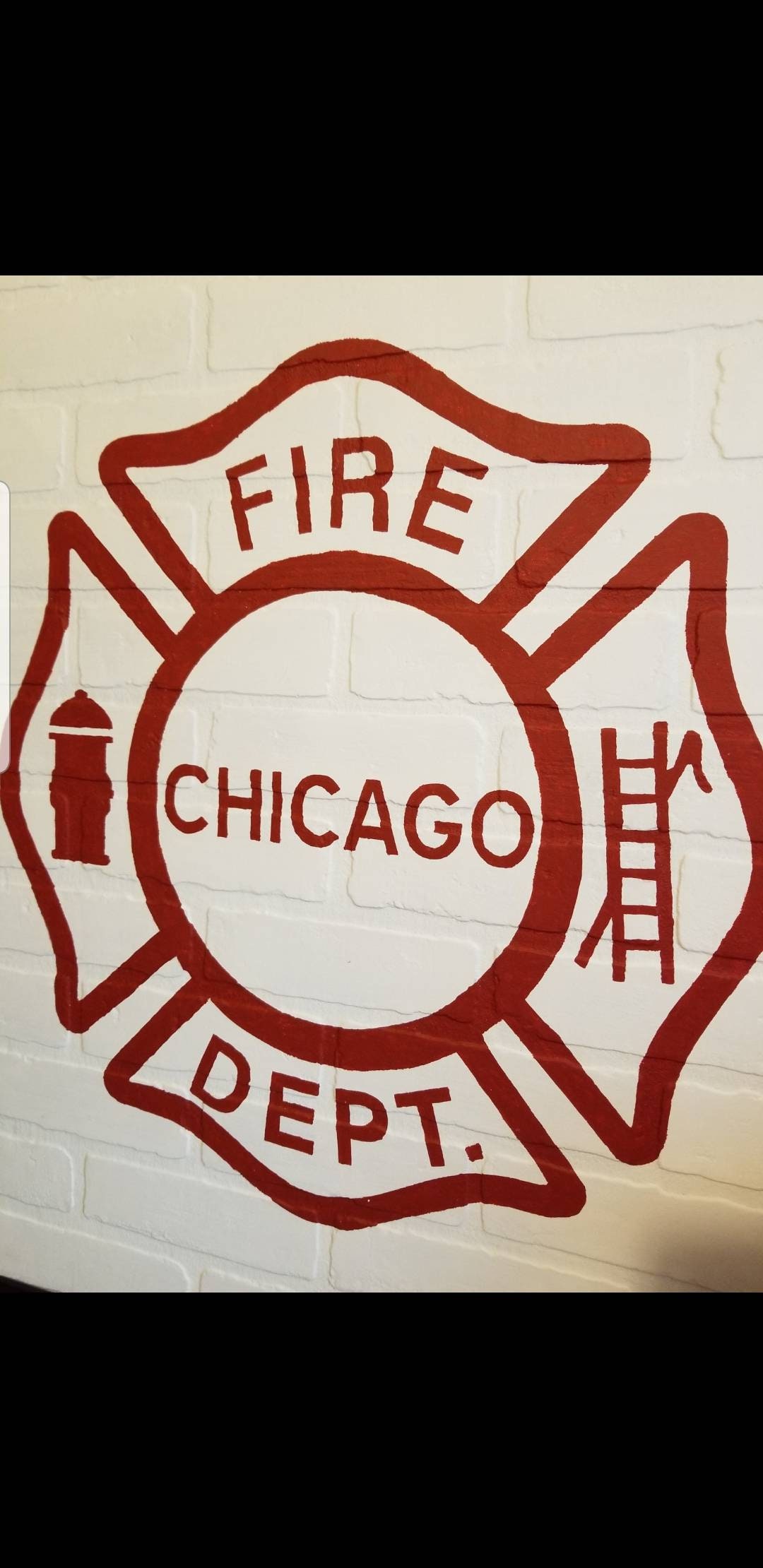 Chicago Fire Department Brick Wall Art - Etsy
