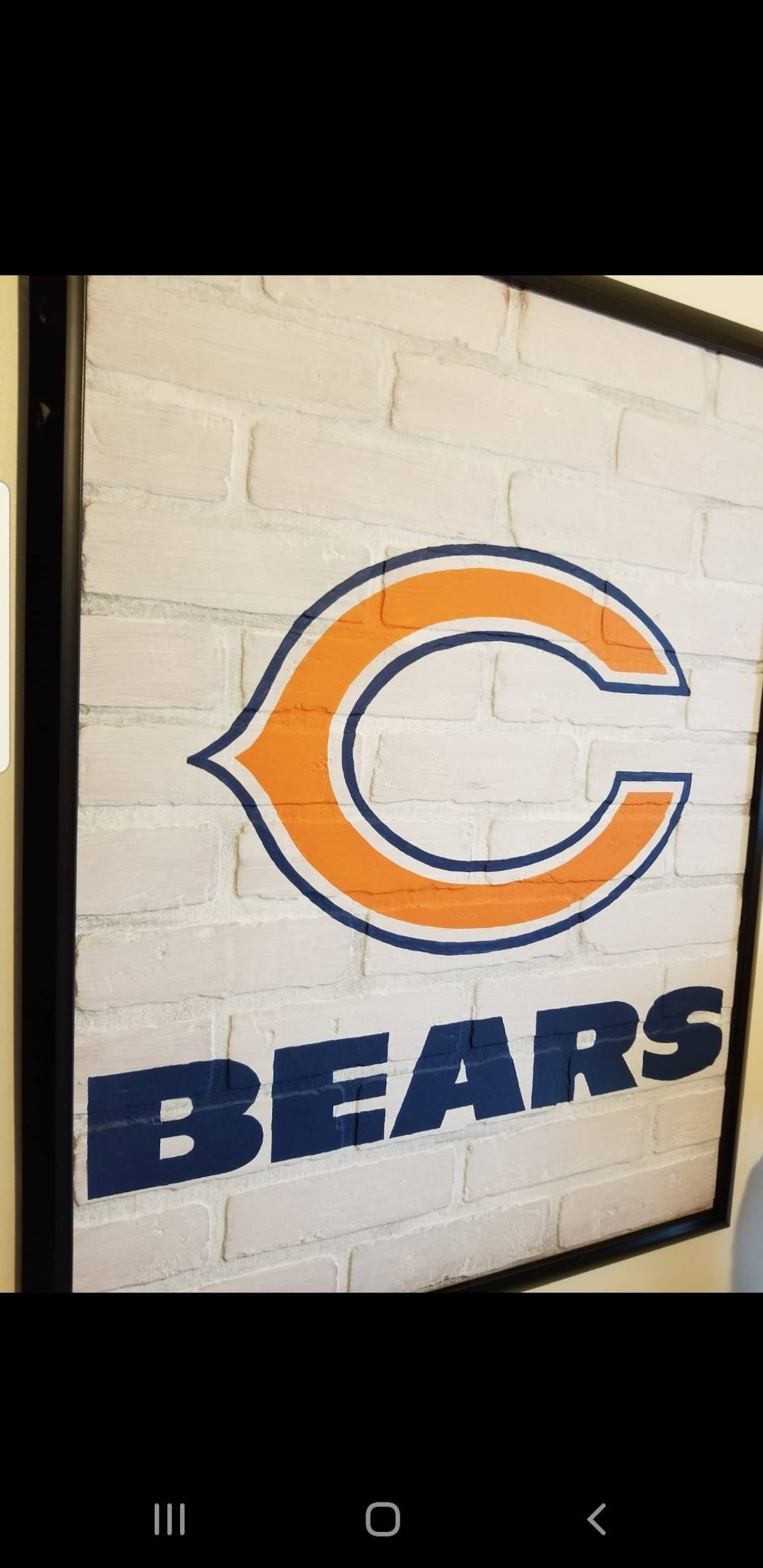 Chicago Bears Brick Wall Art - Etsy