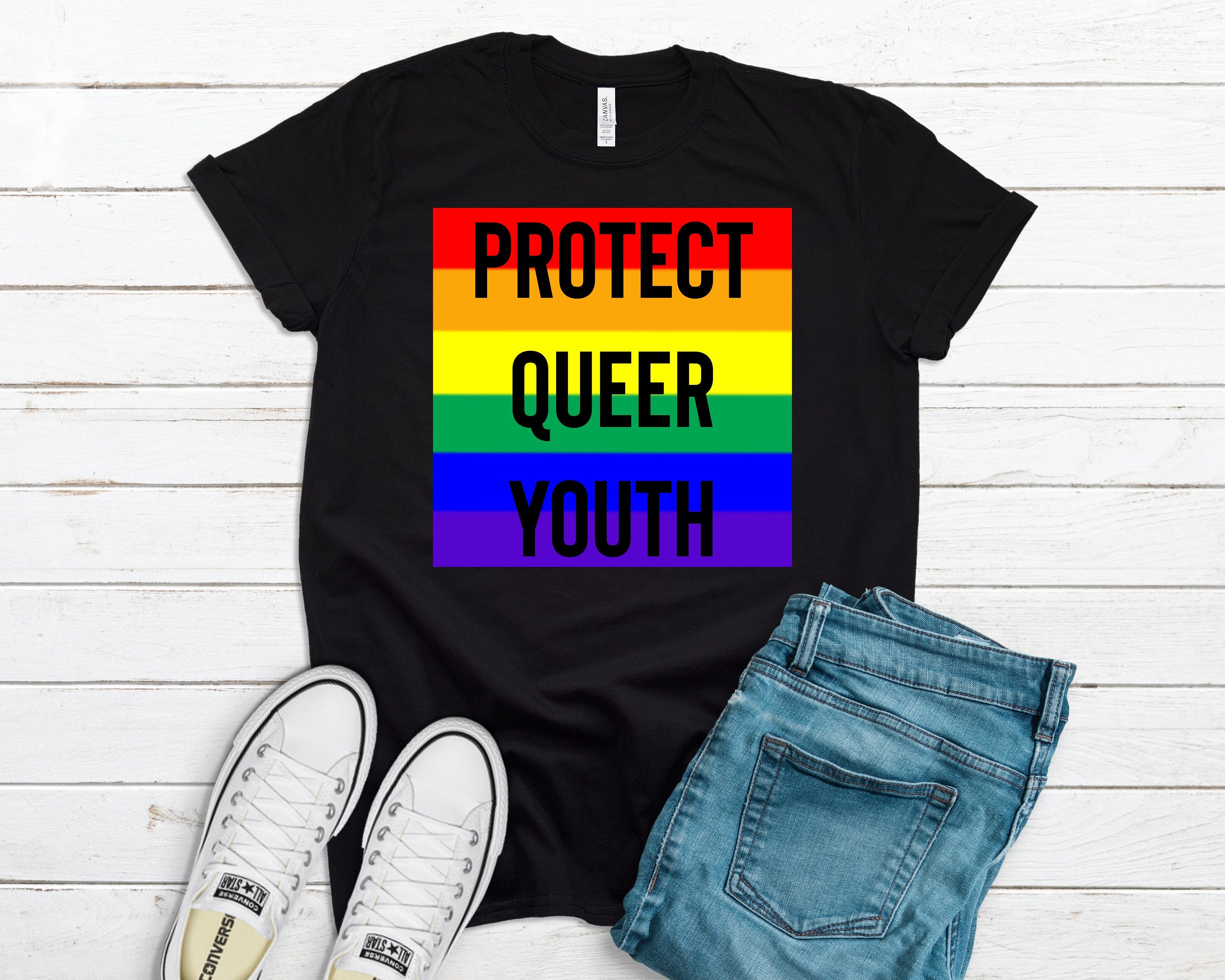 Protect Queer Youth Gay Pride Shirt LGBTQ Ally Shirt | Etsy