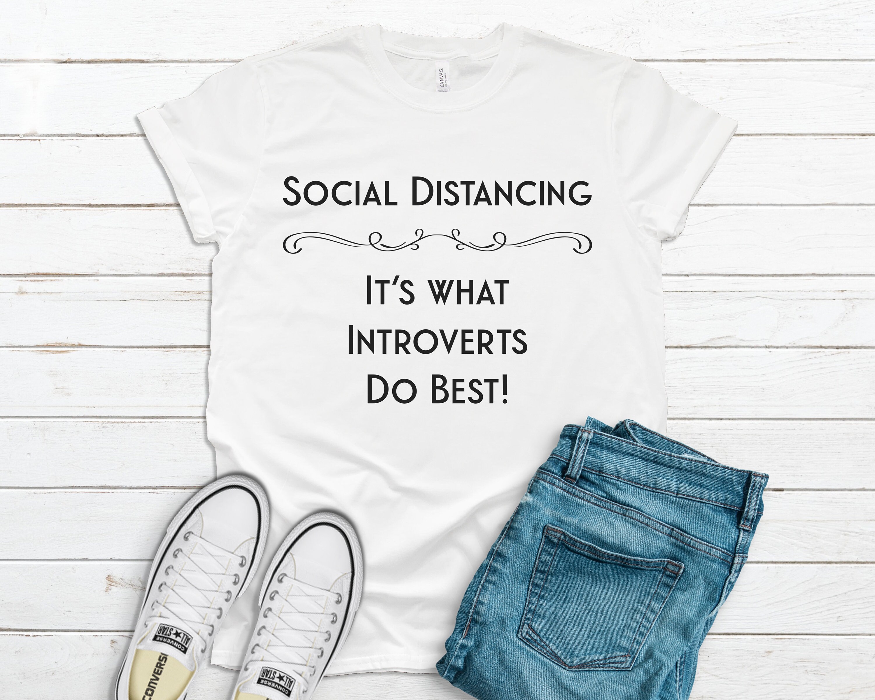 Funny Social Distancing Tee, Quarantine Shirt, Funny Introvert Shirt ...