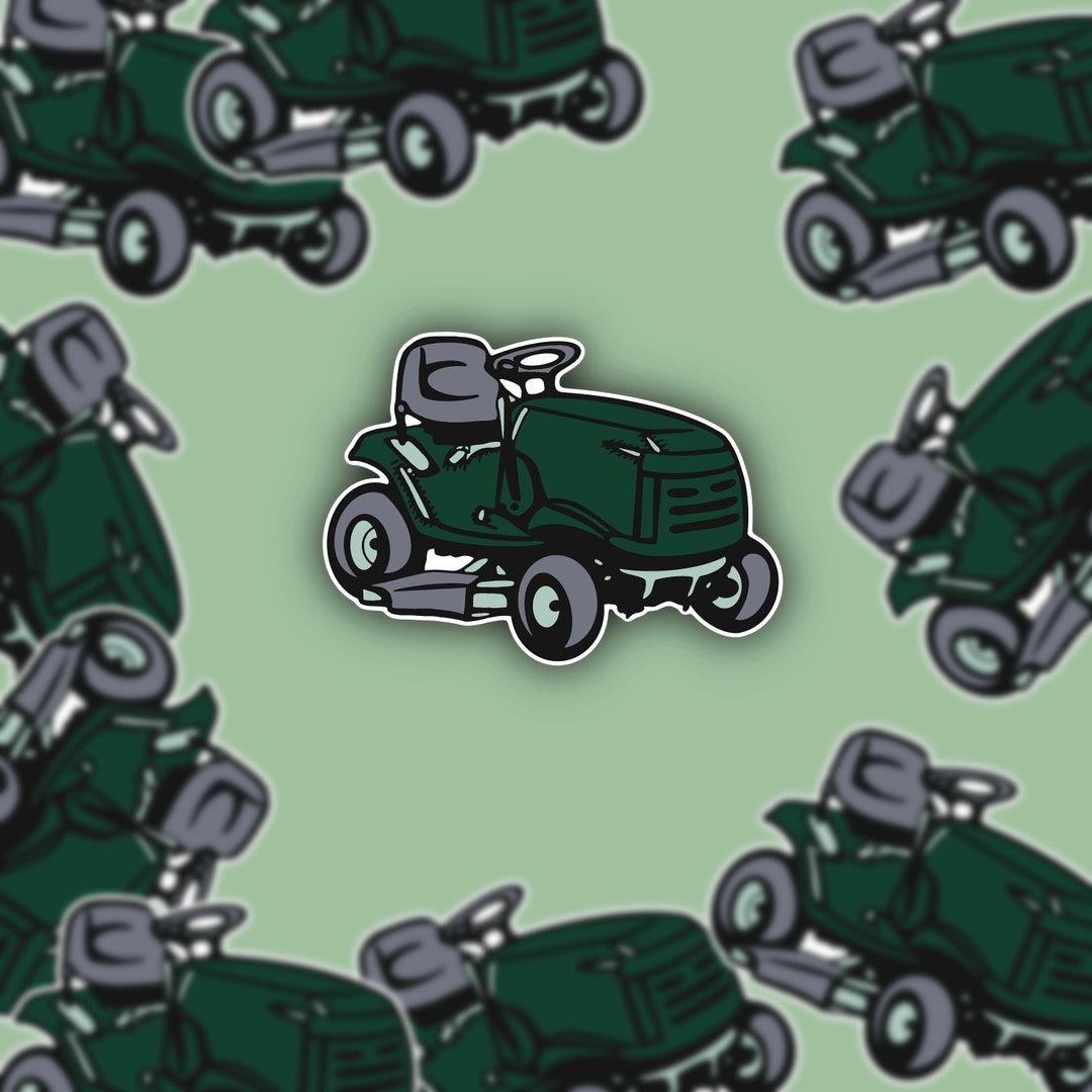 Lawn Mower Sticker, Lawn Mower Decal, Riding Mower Stickers, Laptop ...