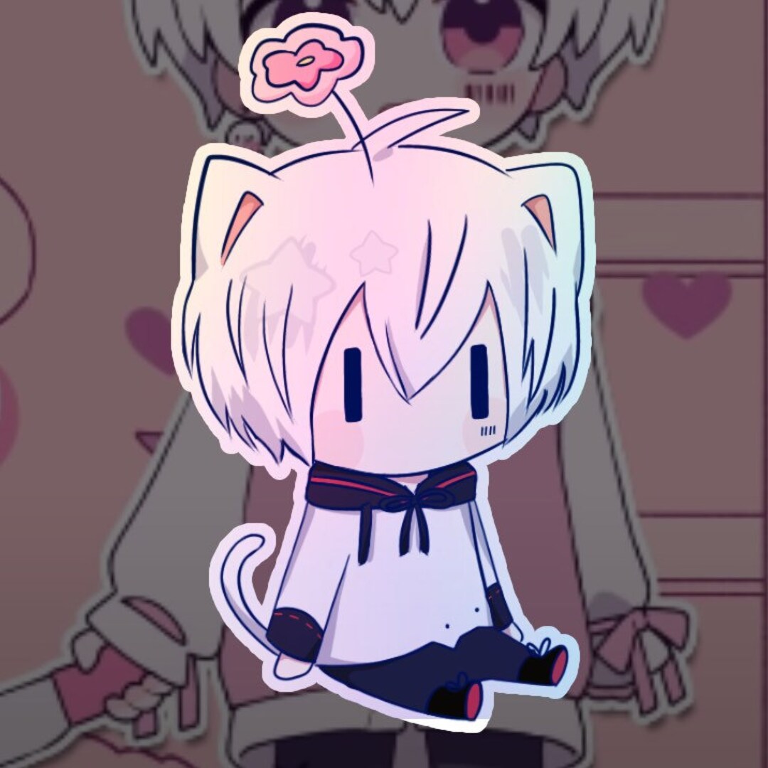 Mafumafu Chibi Holographic Sticker - Etsy