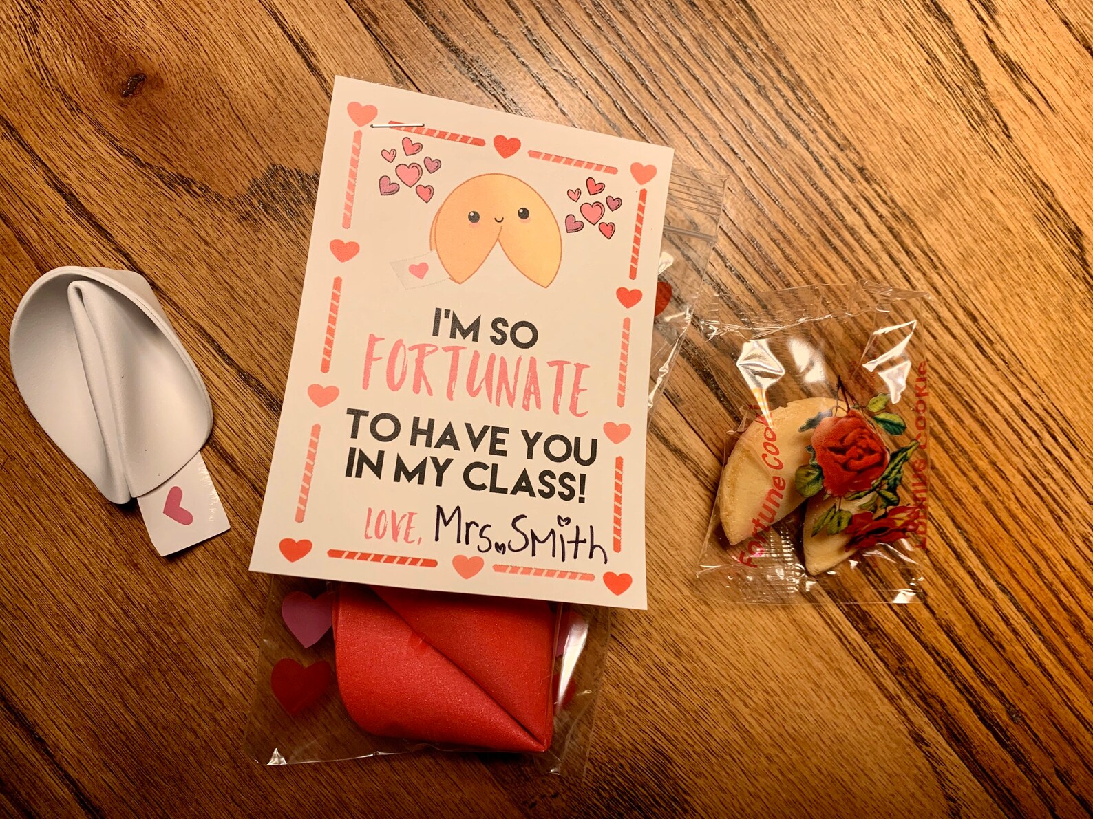 Fortune Cookie Valentine/ Instant Download Class Valentines | Etsy