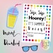 End of School Printable/ Sip Sip Hooray / Last Day of School/ Teacher ...