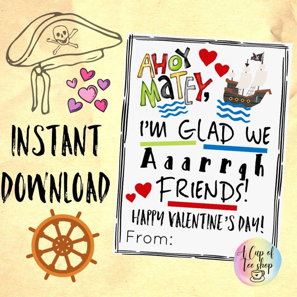 Pirate Valentine - Etsy