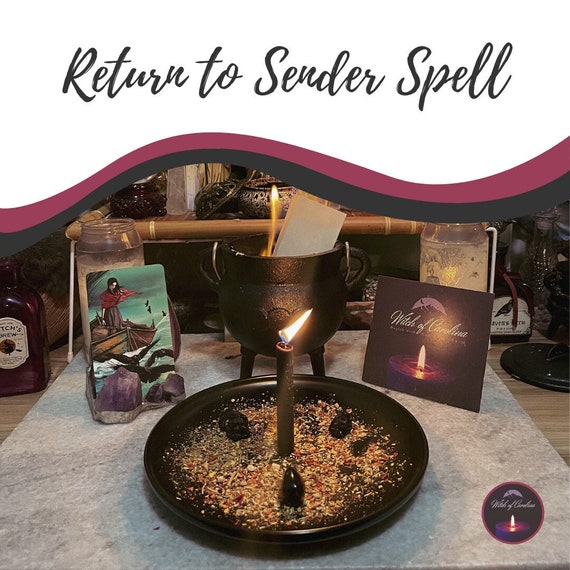 RETURN TO SENDER Spell Send Back Negative Energy or Black | Etsy Canada