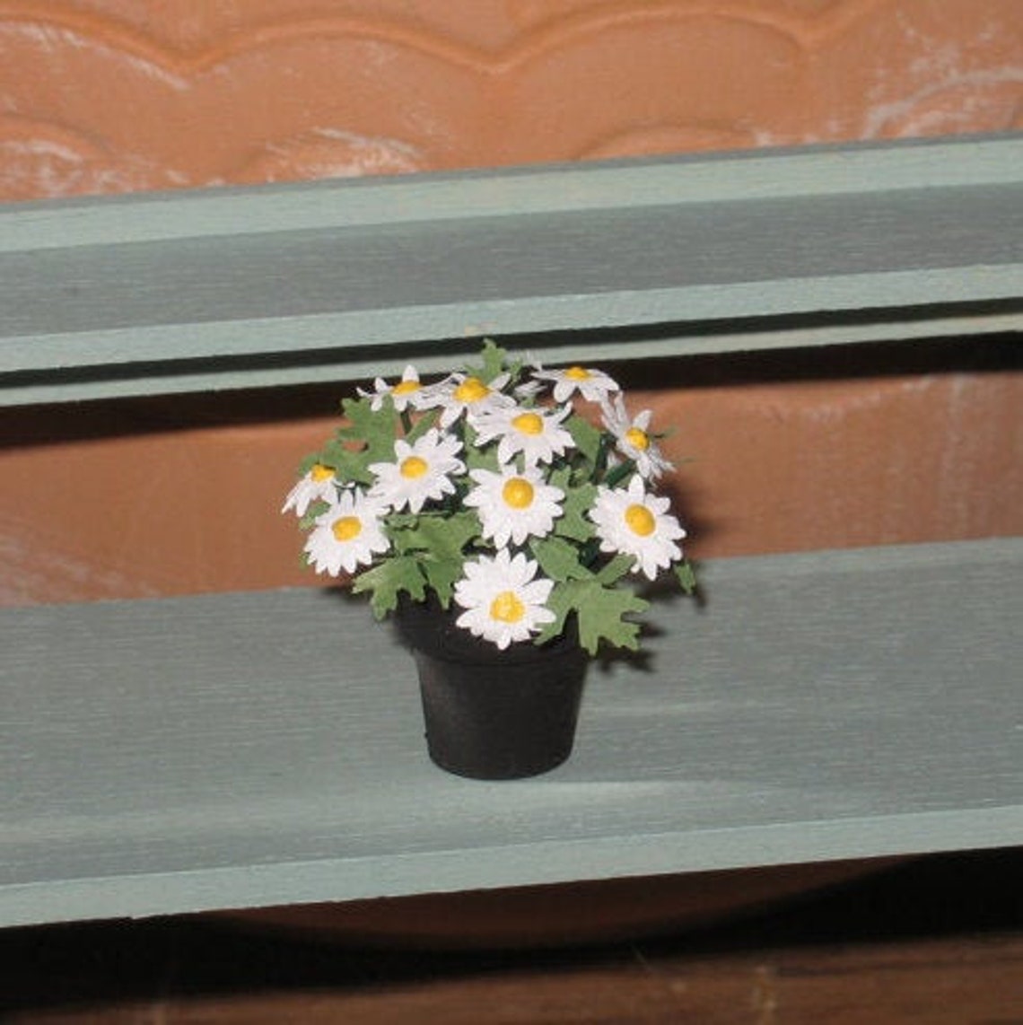 Miniature Dollhouse 1:12 Inch Scale Miniature Potted Daisy Flowers ...