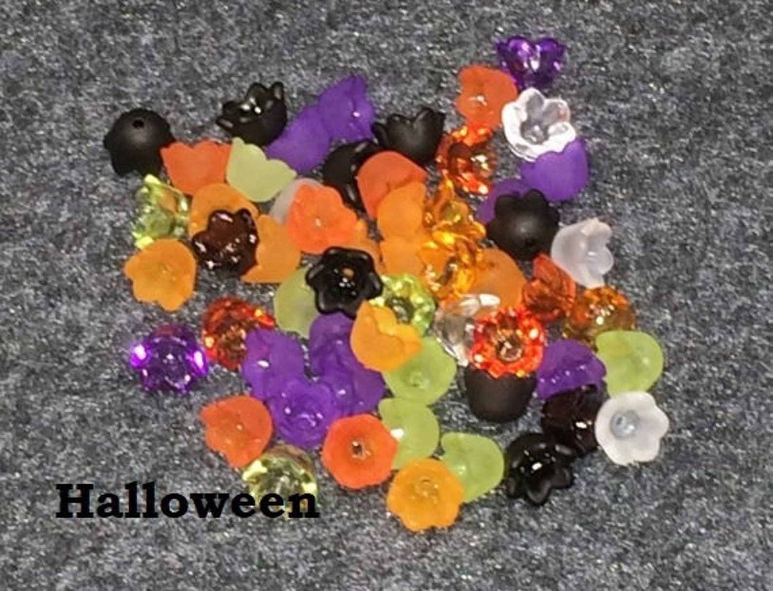 Many Mixes Acrylic Tulip Bell Flower Beads 10mm Lucite - Etsy