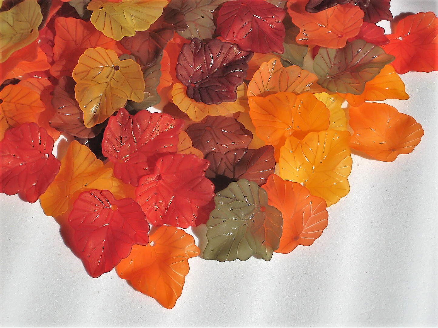 Acrylic Maple Leaf Beads Lucite Pendants Fall Fantasy Mix Pack - Etsy