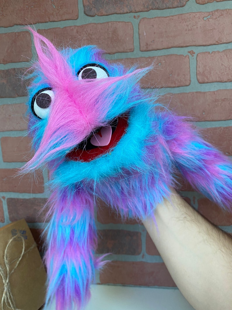 Professional Puppets Hand Puppet Rainbow Toy Monster | Etsy