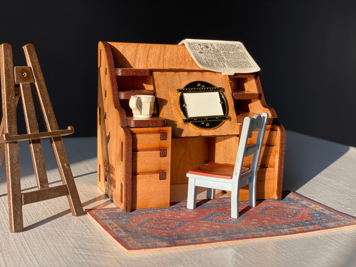 2D Animation Desk Pin Display Miniature Animator Gift - Etsy