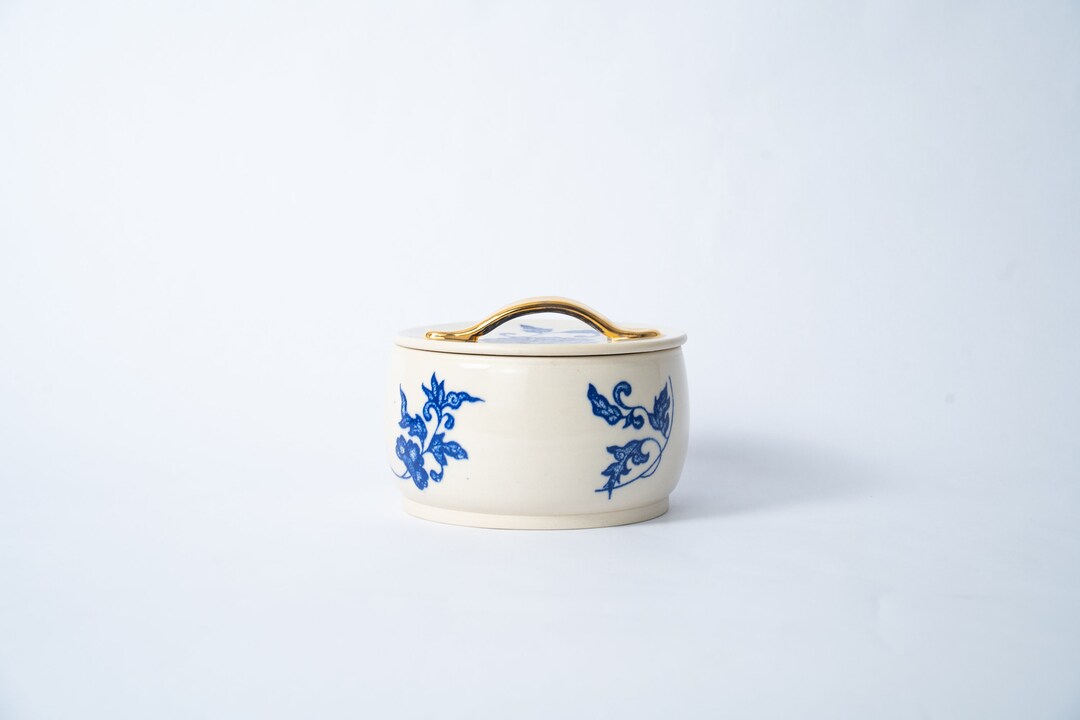 Antoinette Butter Keeper Plus Gold, Handmade Butter Crock, French ...