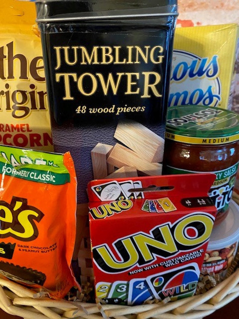 Family Game Night Gift Basket /gift Basket / Games Gift Basket - Etsy