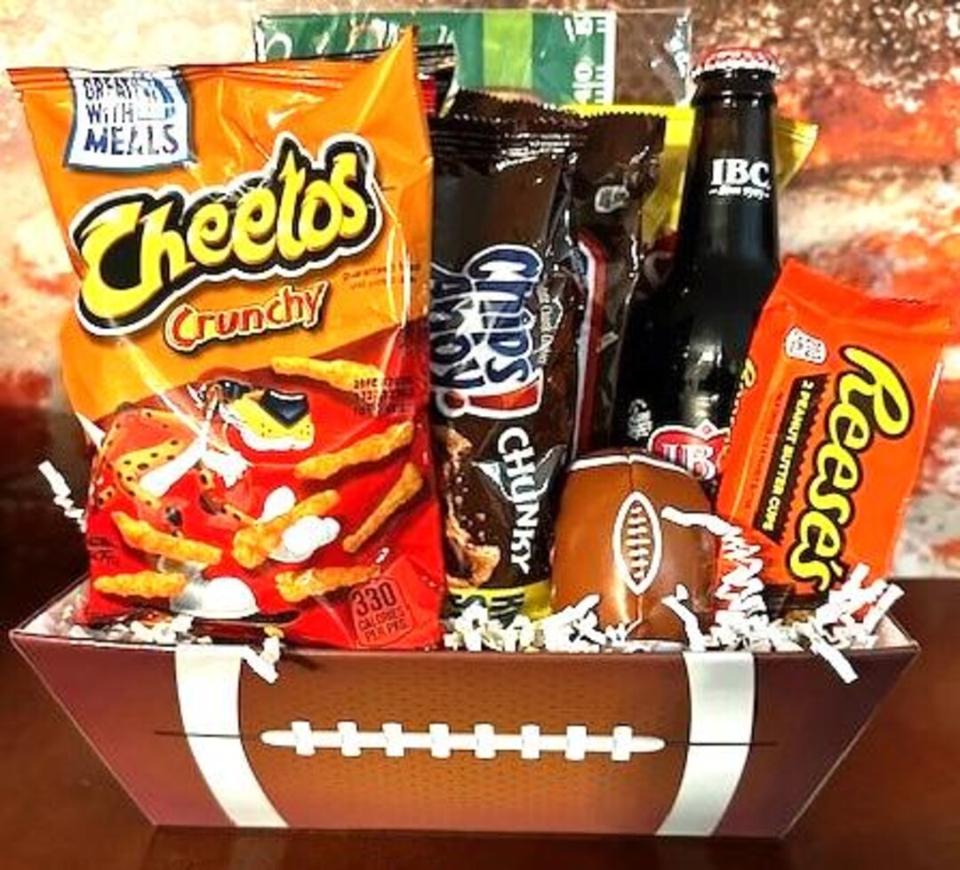 Football Snack Attack Gift Basket #2 (medium) / Thank You Basket / Gift ...