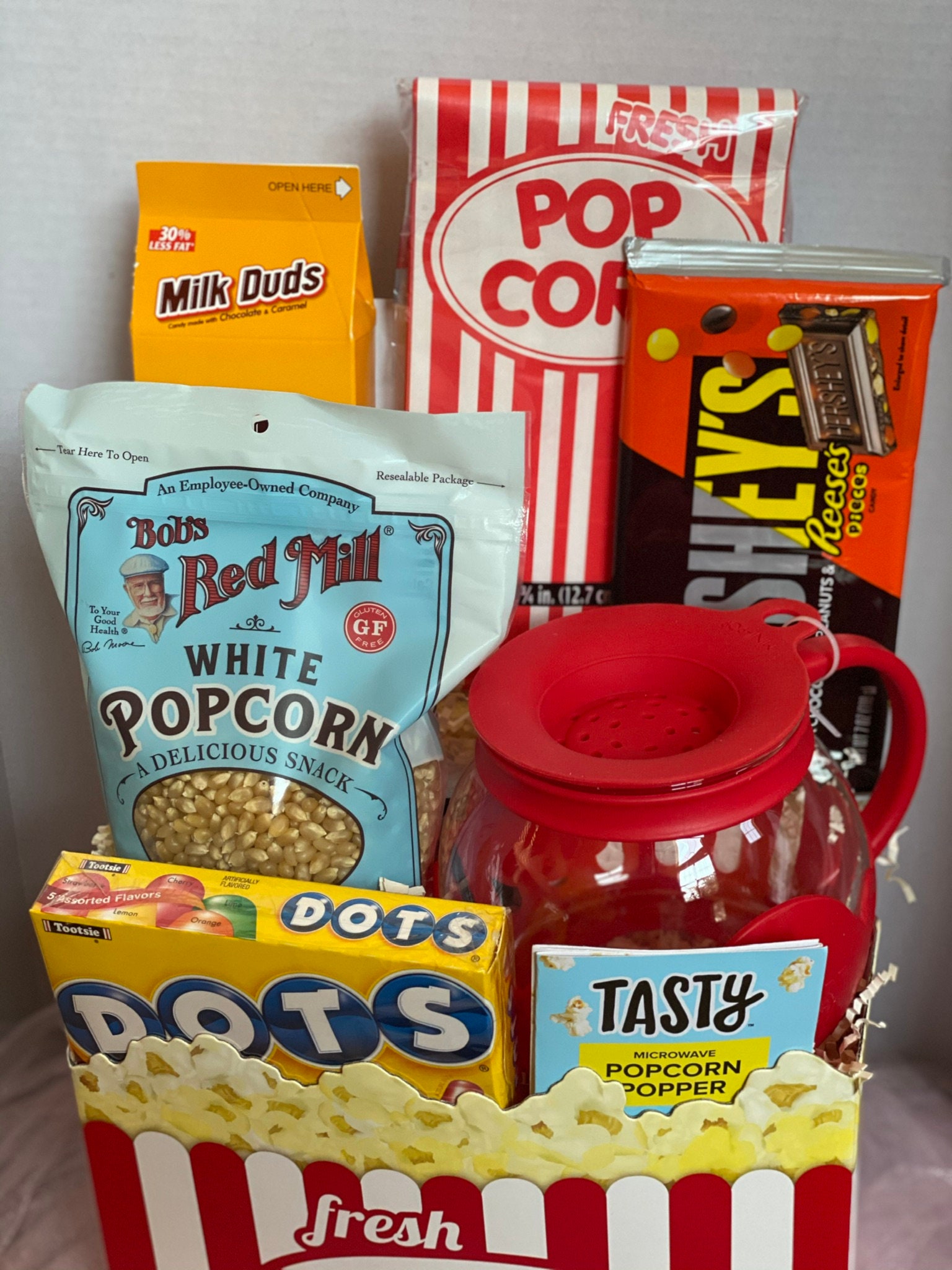 Family Movie Night Gift Basket – Popcorn, Candy & Sweet Treats for ...
