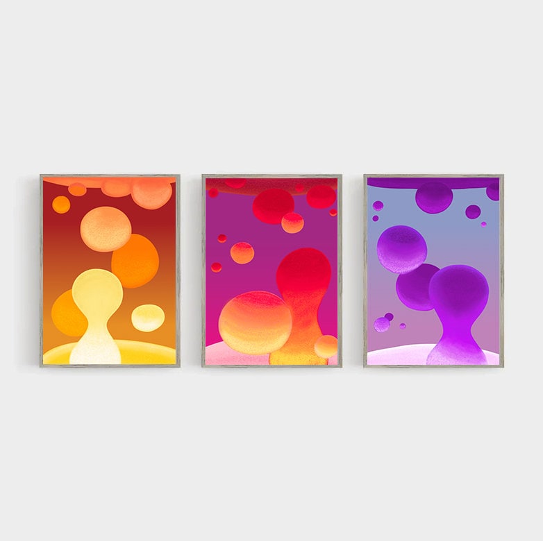Lava Lamp Prints - Digital Download - Etsy