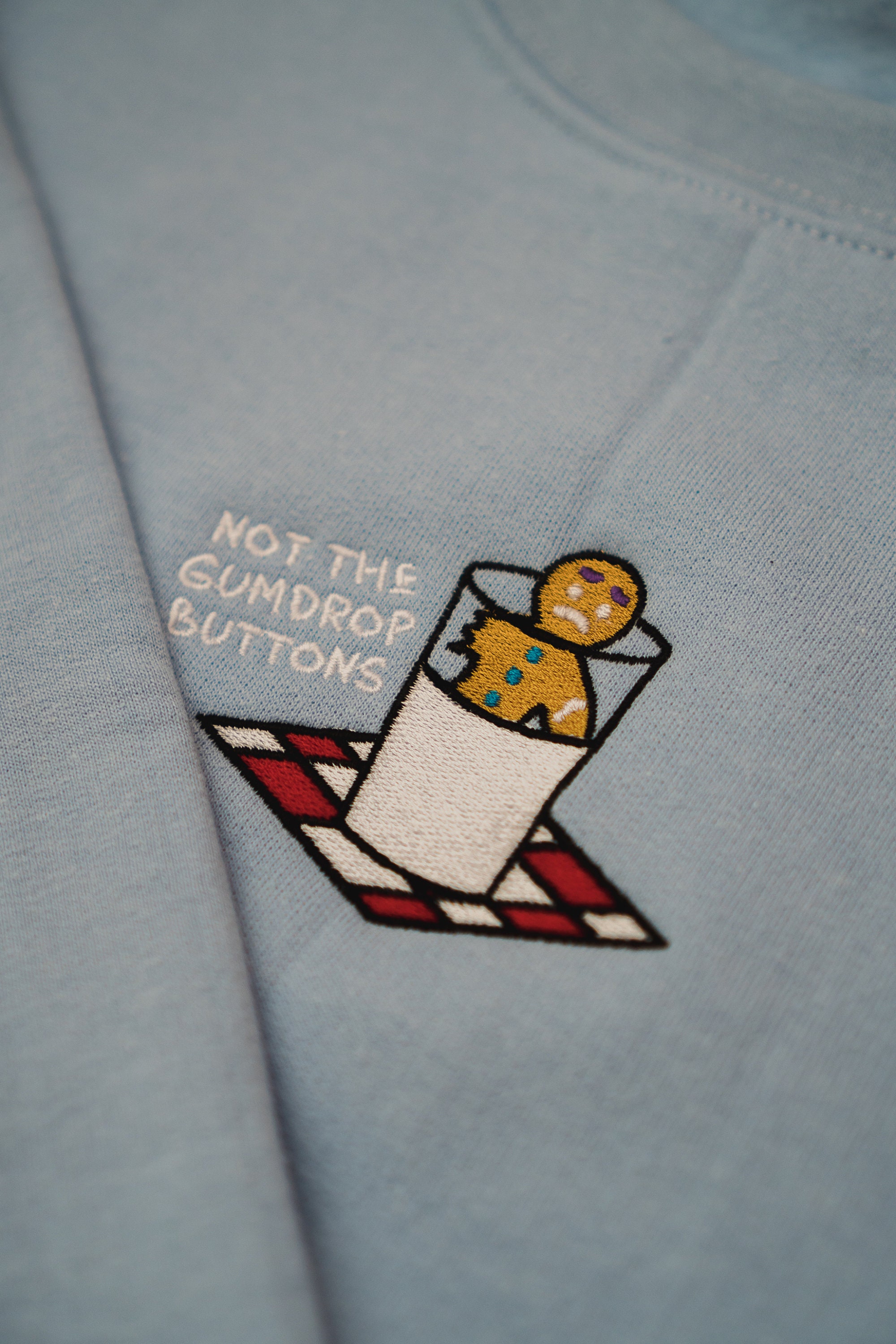 Not the Gumdrop Buttons Embroidered Unisex Crewneck | Gingerbread Man ...