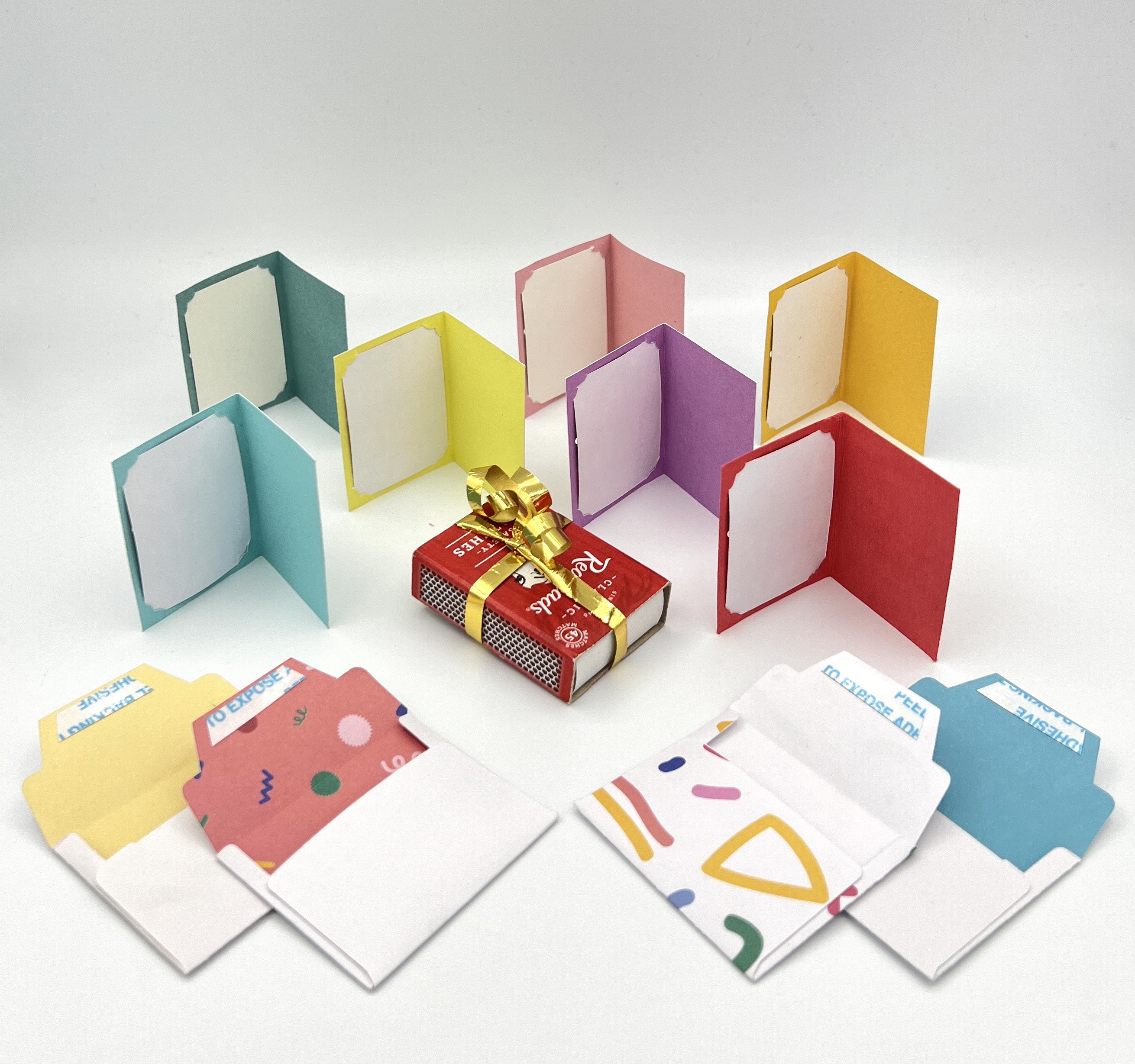 Handmade Miniature Birthday Card and Envelope 5cm (2inch) X 3.7cm(1 ...