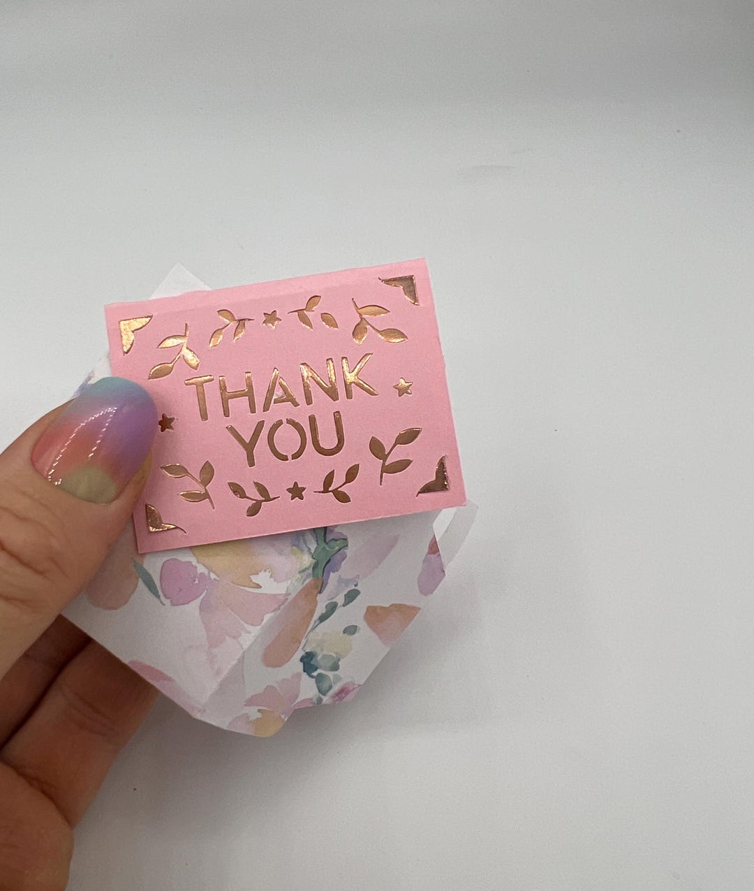 Miniature Thank You Card and Envelope 5cm (2inch) X 3.7cm(1.5inch ...