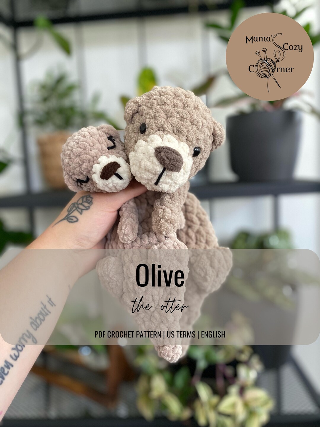Olive the Mini Otter PDF Crochet Pattern - Etsy