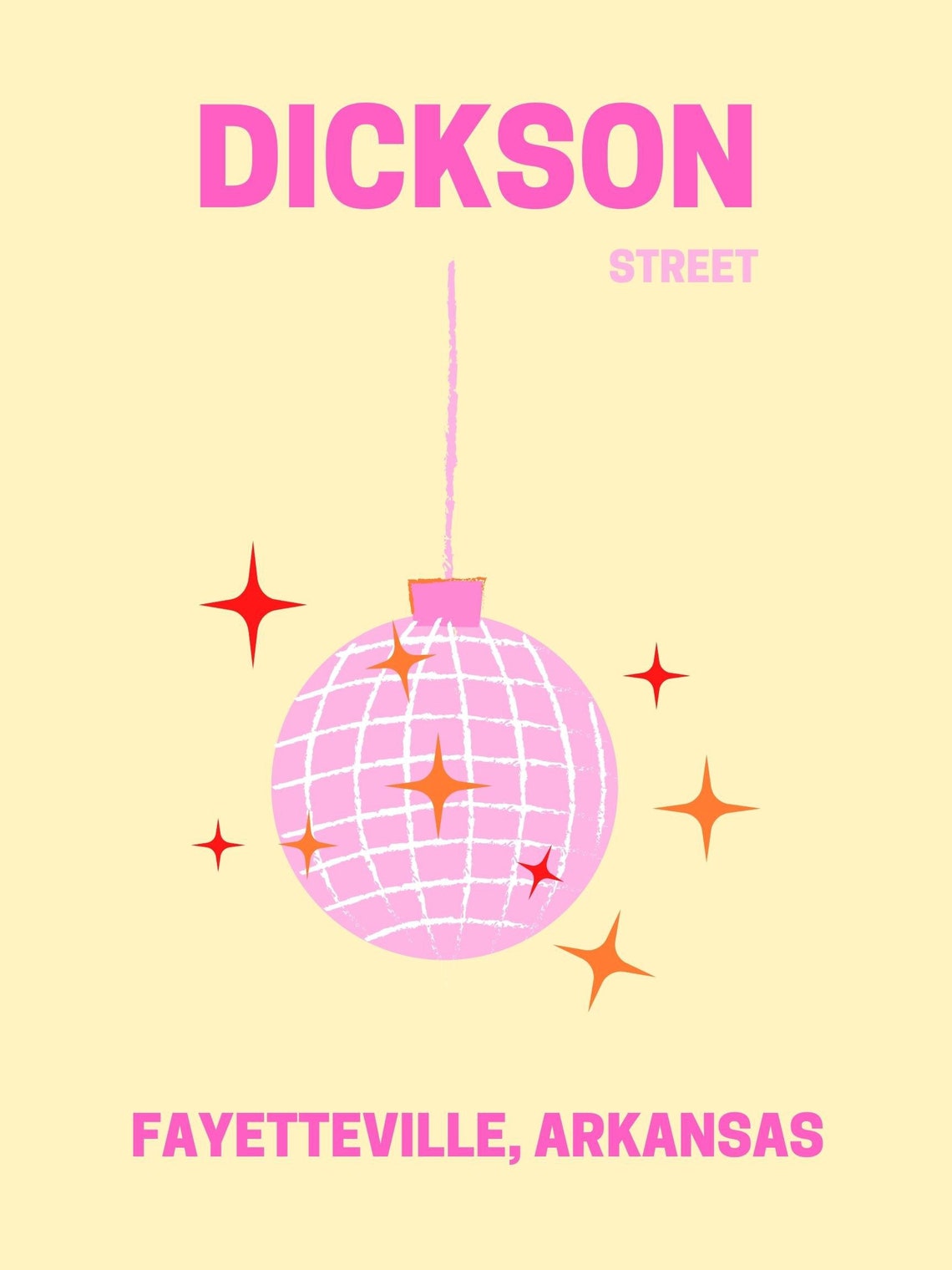 University of Arkansas College Prints Pack of 4 - Etsy