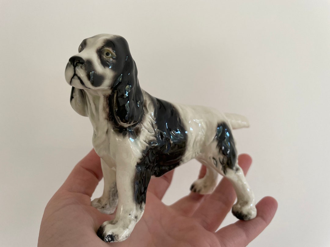 Vintage Glazed Dog Springer Spaniel - Etsy