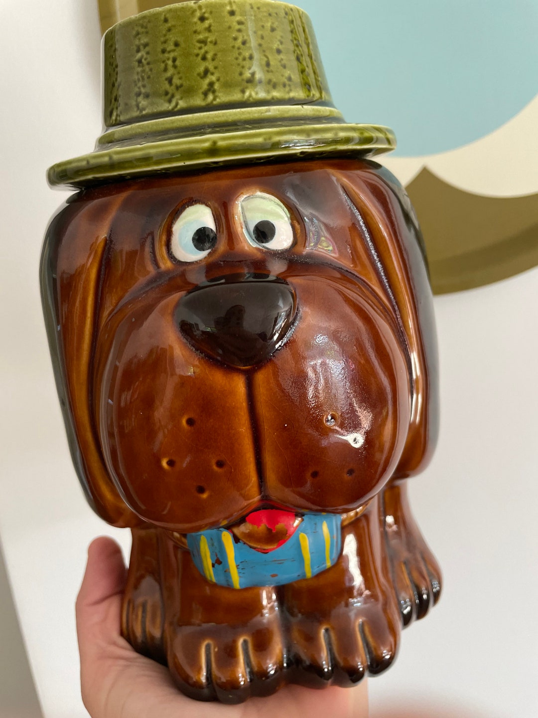 Retro Japan Kitsch Dog Biscuit Barrel Cookie Jar - Etsy