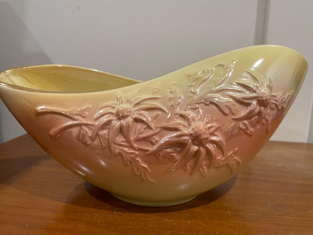 Vintage 50s Flannel Flower Diana Australia B29 Lustreware Vase - Etsy