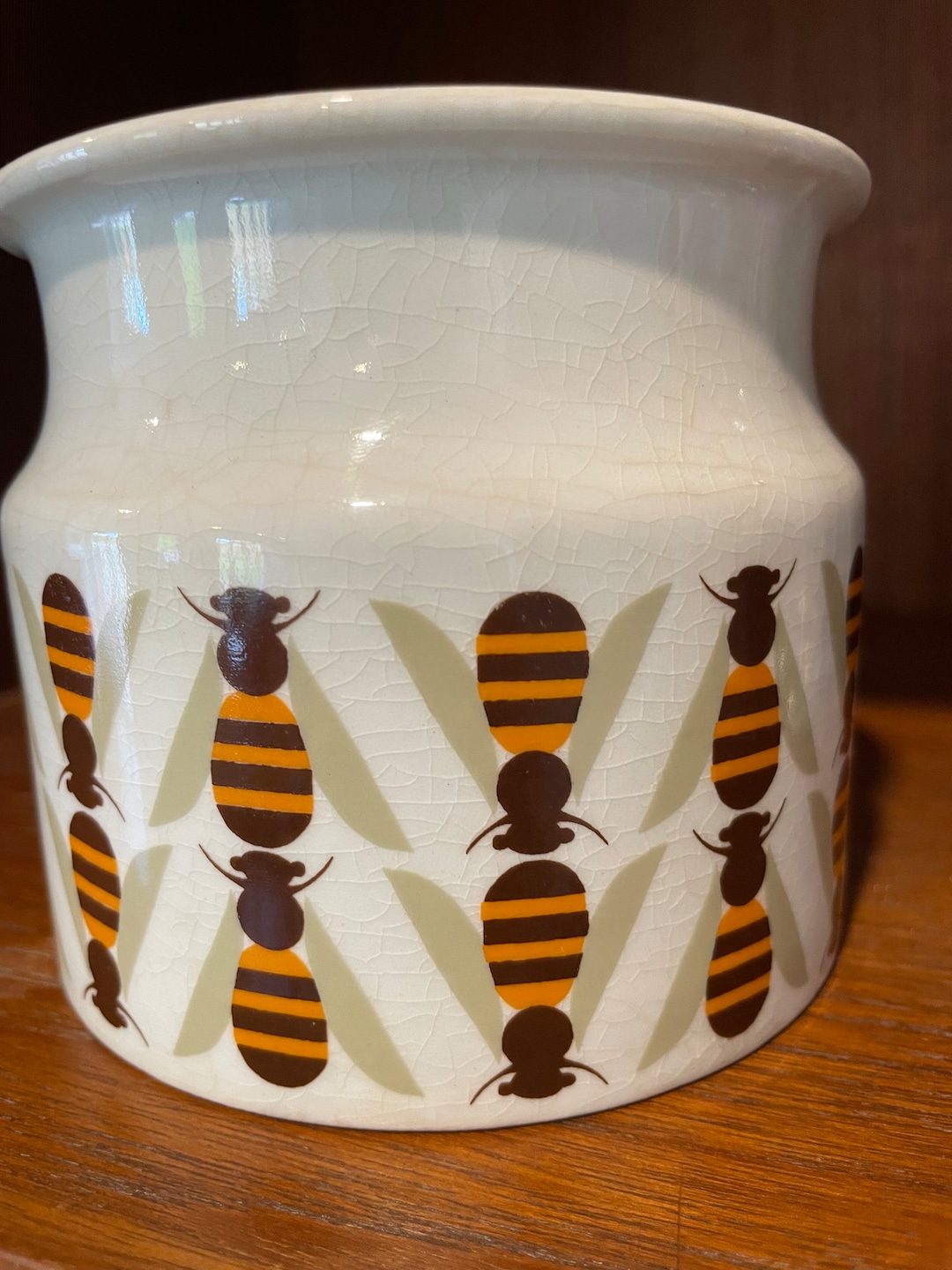 Arabia Pomona Honey Pot Bees Jam Jar - No Lid **description** - Etsy ...