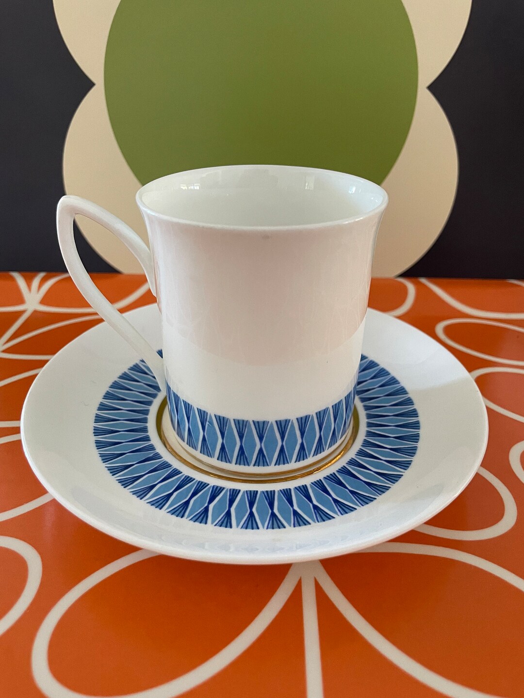 Midcentury “calypso” Elizabethan China Cup and Saucer - Etsy