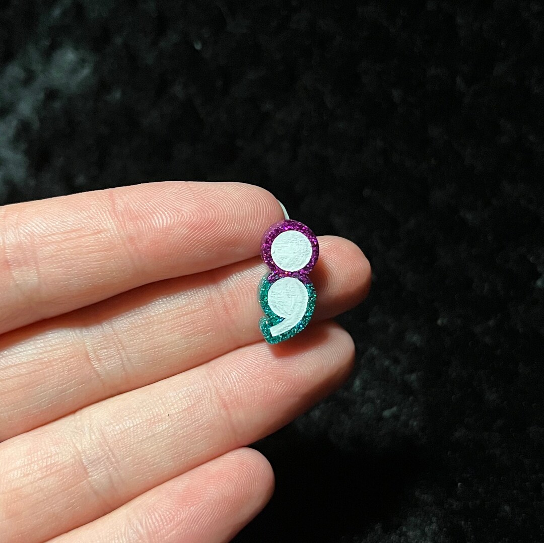 Semicolon Pin - Etsy