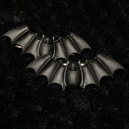 Leather Bat Hair Slide Satiny Black Bat Stick Barrette Large - Etsy