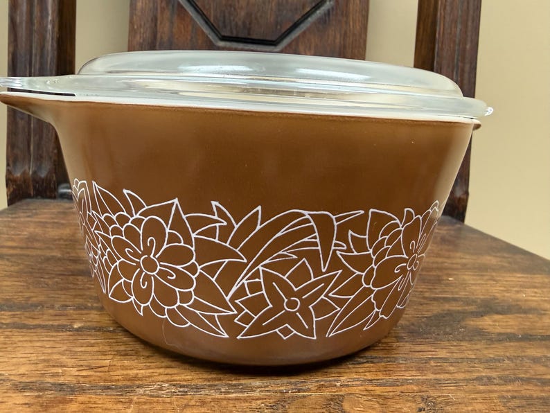 Vintage Antique Pyrex Woodland Design Casserole Dish 473B 470 C32 ...