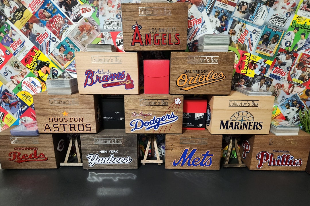 Baseball Card Collector's Box With Optional Dividers and Team Cards - Etsy