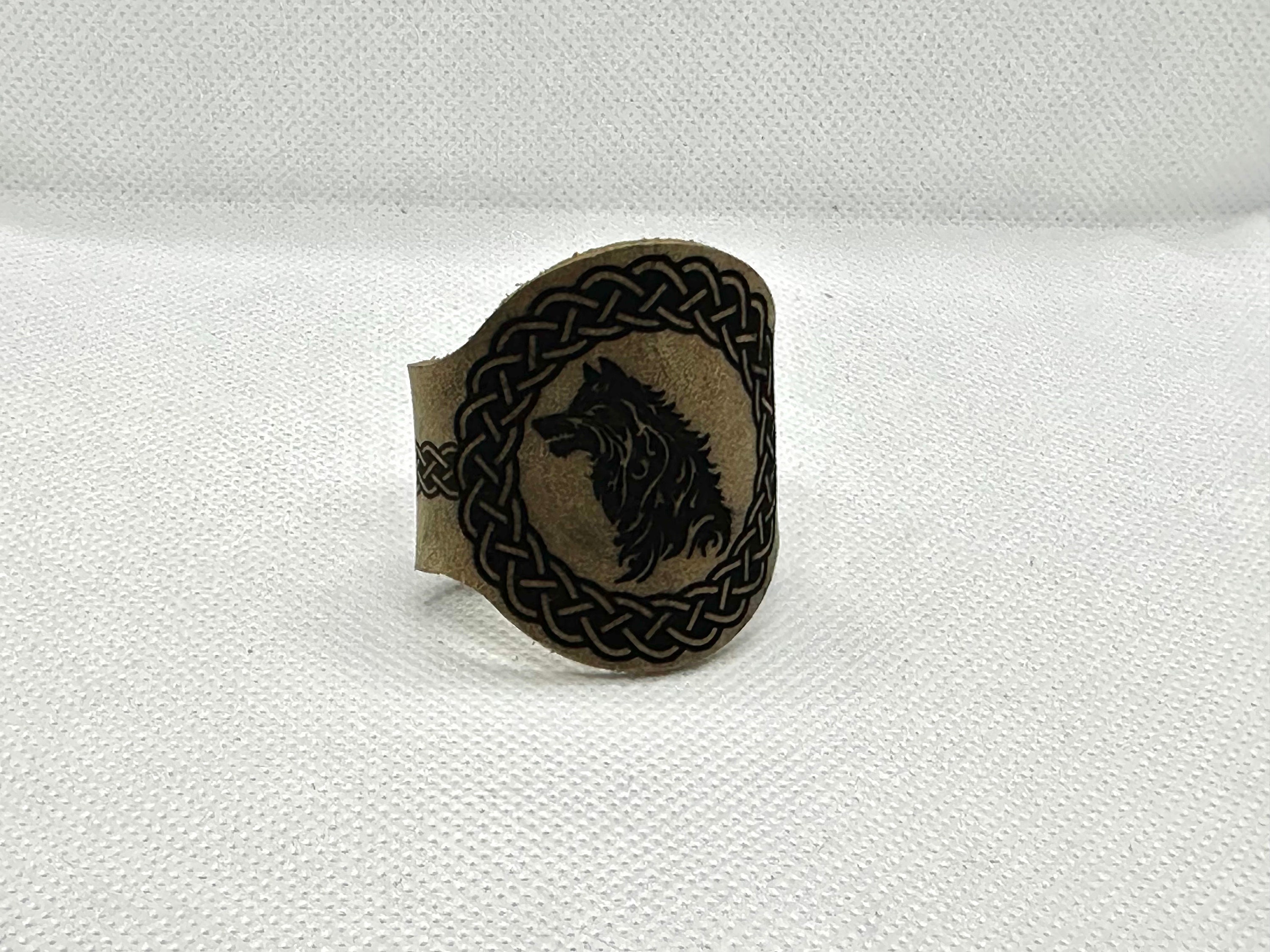 Celtic Inspired Leather Neckerchief Slide - Etsy