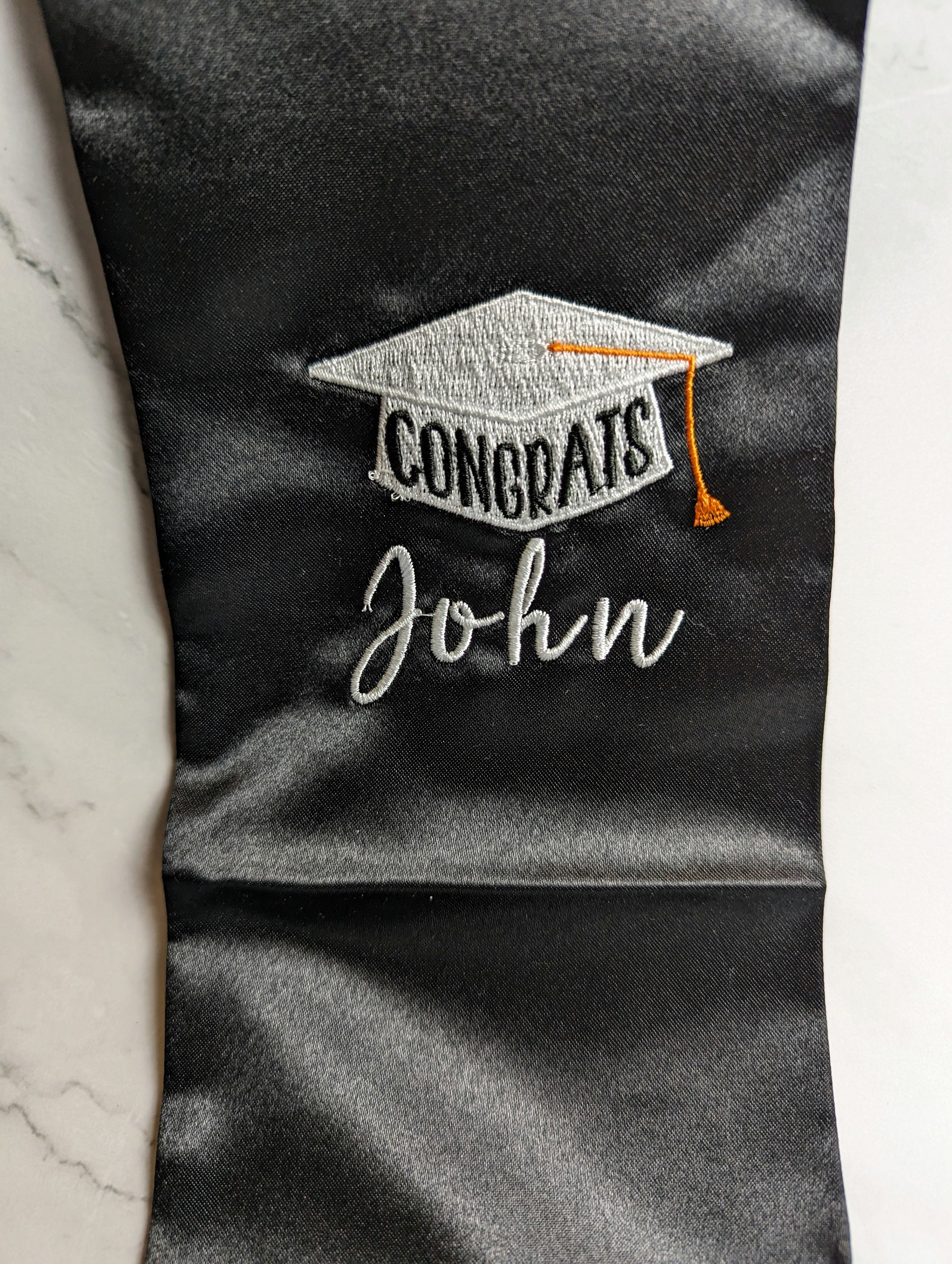 Graduation Embroidered Stole, Personalized Embroidered Graduation Stole ...