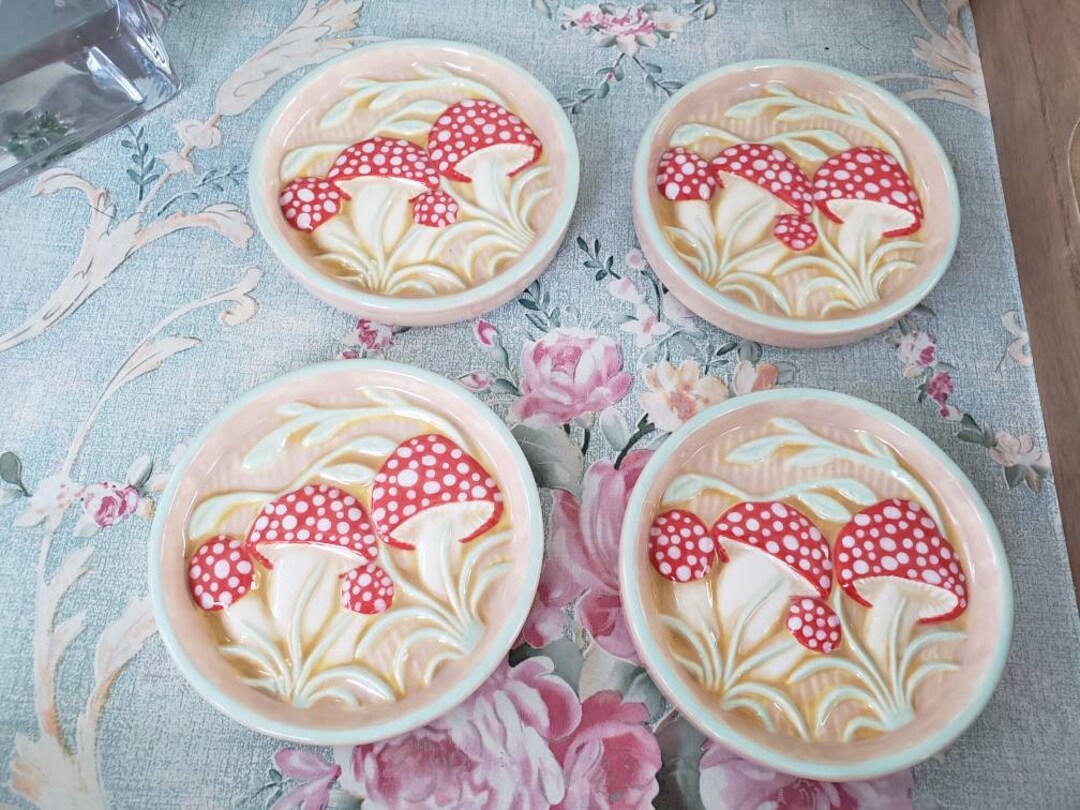 Arnel Mushroom Coaster Set - Etsy