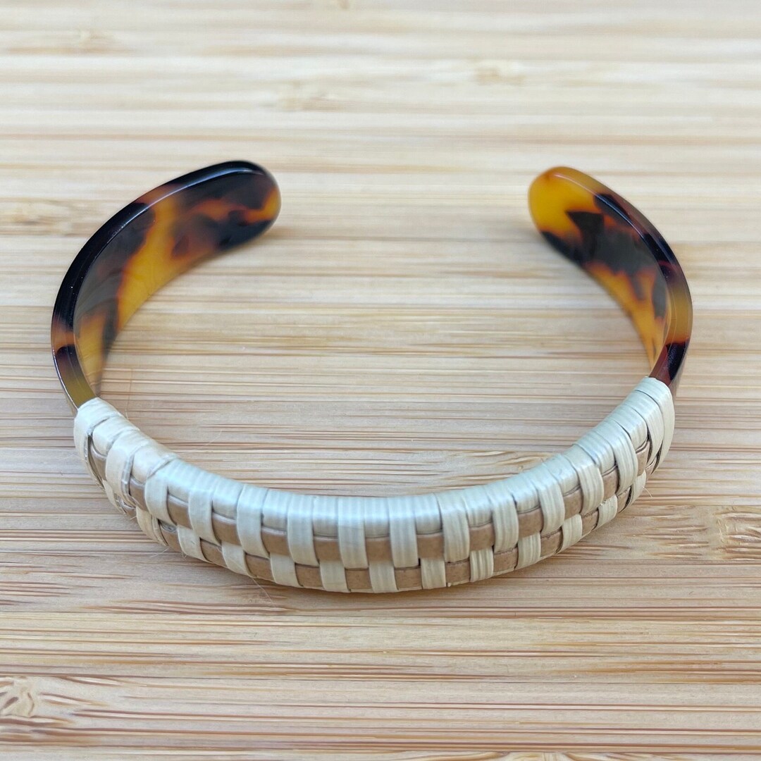 1/2” Acrylic Tortoise Shell Cuff (2-tone Checkered) - Etsy