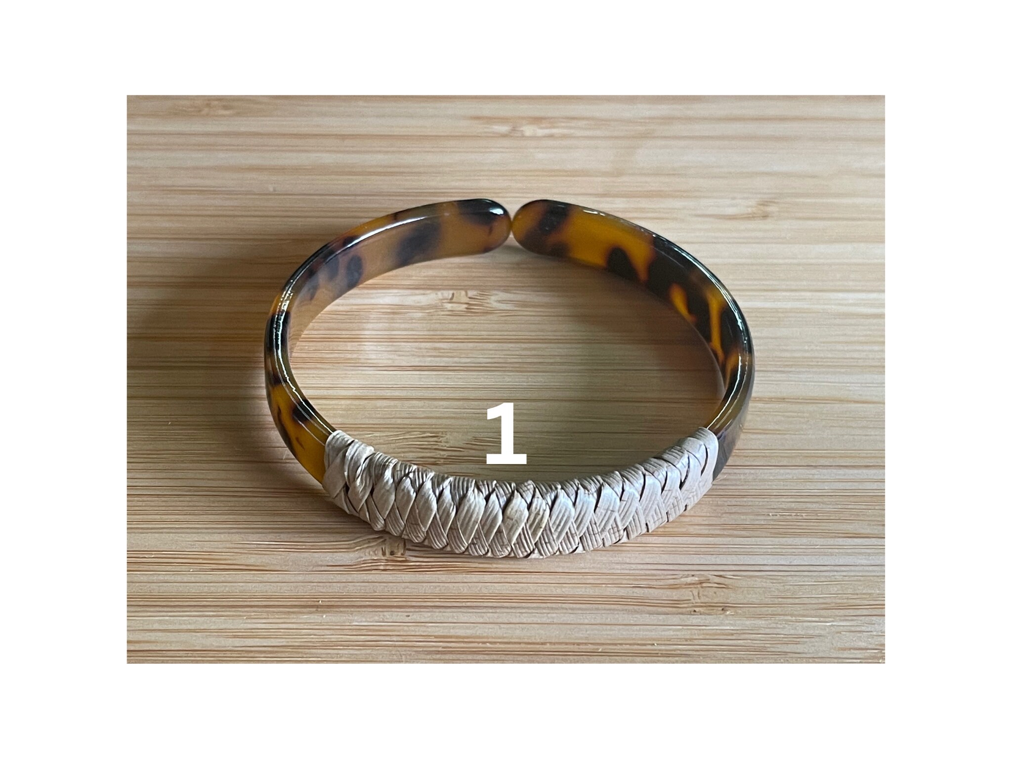 1/2 Lauhala Wrapped Acrylic Tortoise Shell Cuff - Etsy