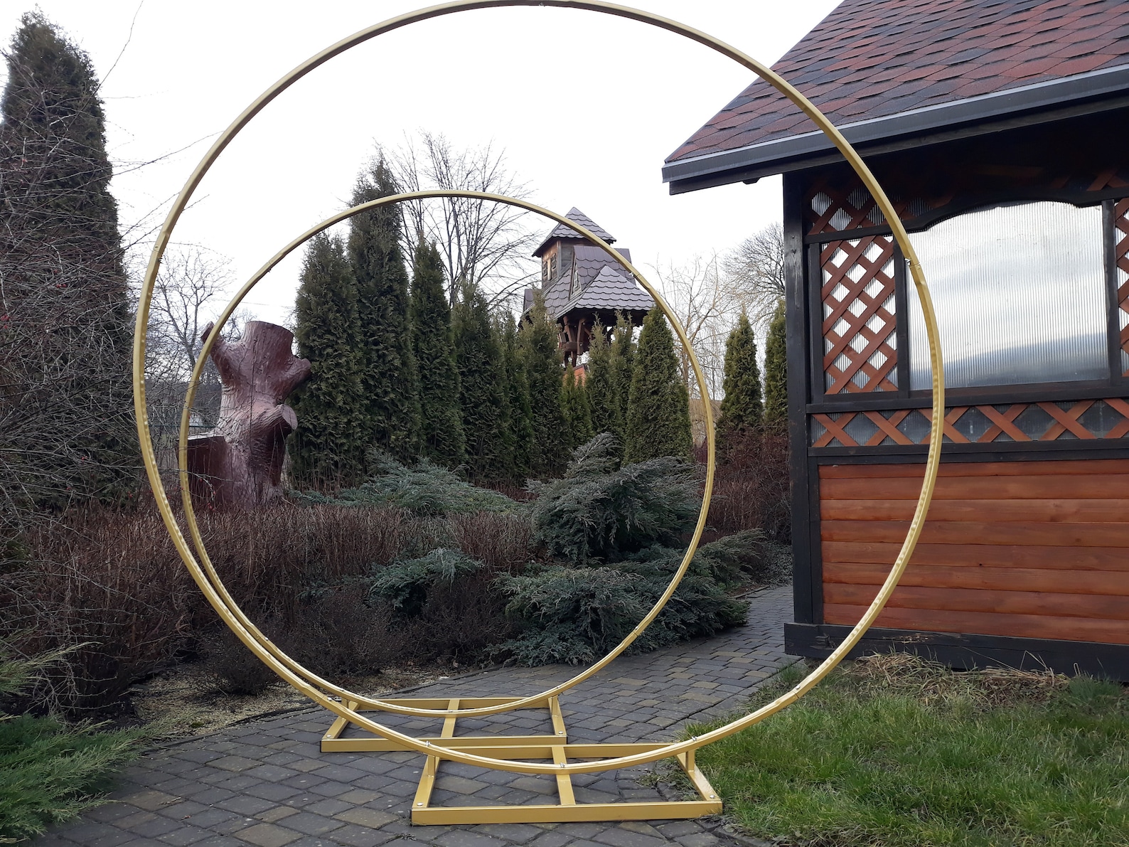 Arco de boda redondo / Arco de metal / Arco de ceremonia Boda - Etsy México