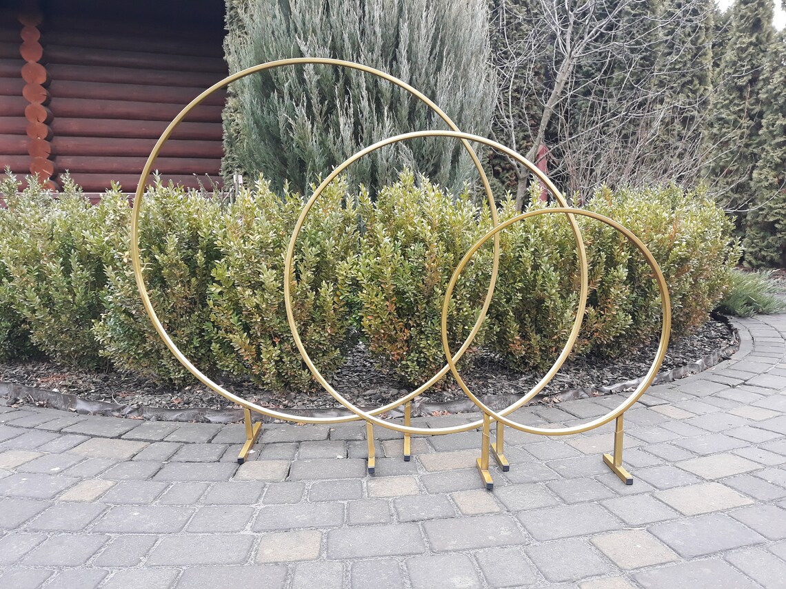 Small Arches Diameter 20"-28"-35"/ Gold, Silver/ Wedding Arch/ Metal ...