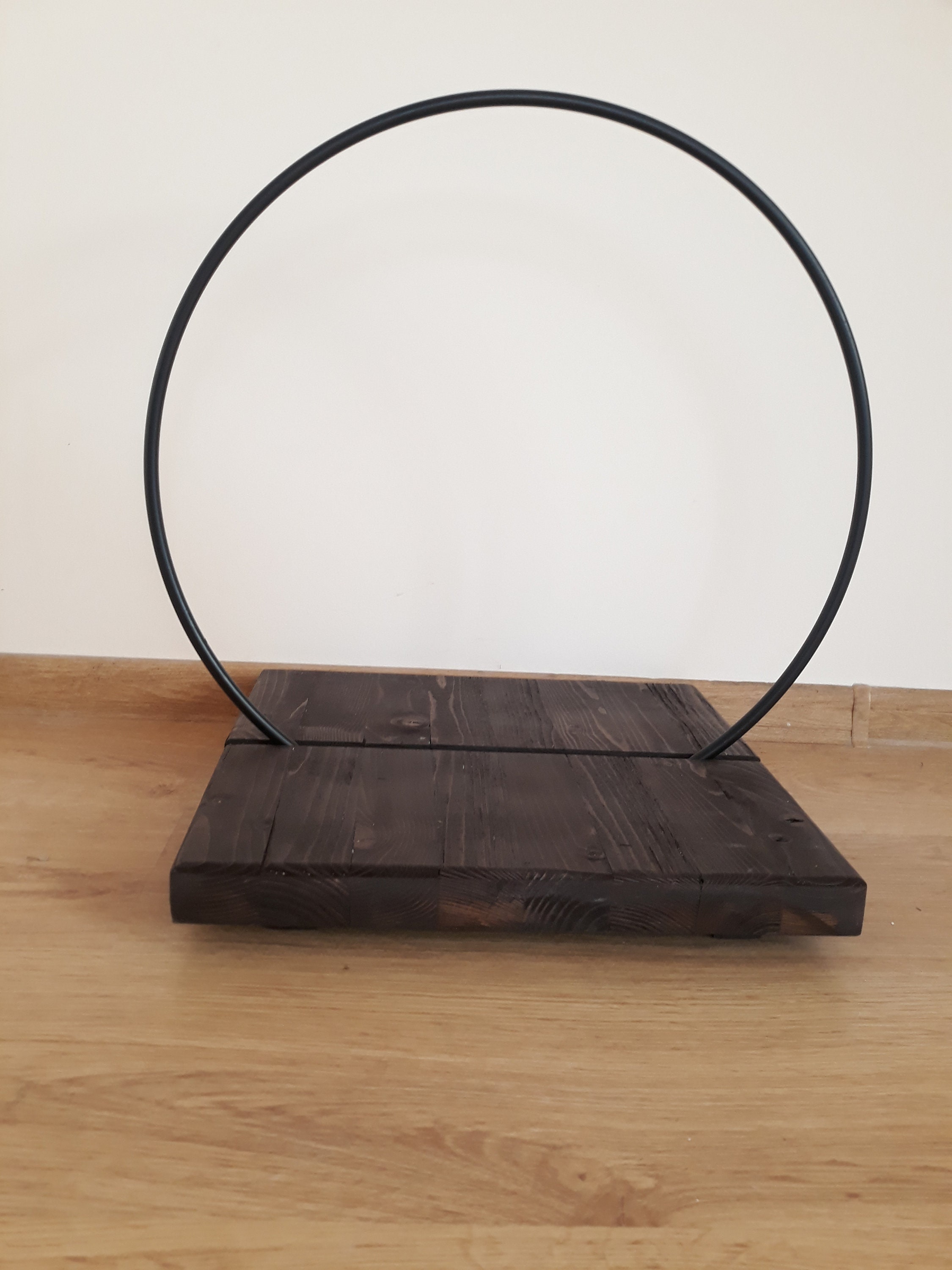 Wooden Cake Standmetal Hoop Wedding Cake Stand Wooden - Etsy