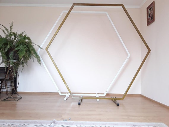 Hexagon Metal Arch/ Wedding Decor/wedding Arch/ Floral Arch/ - Etsy